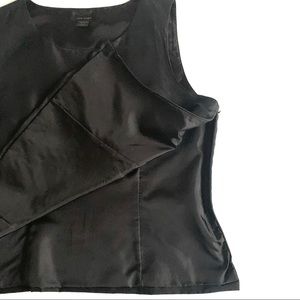 Anne Carson | Tops | Anne Carson Sleeveless Black Embroidered Silk Top ...